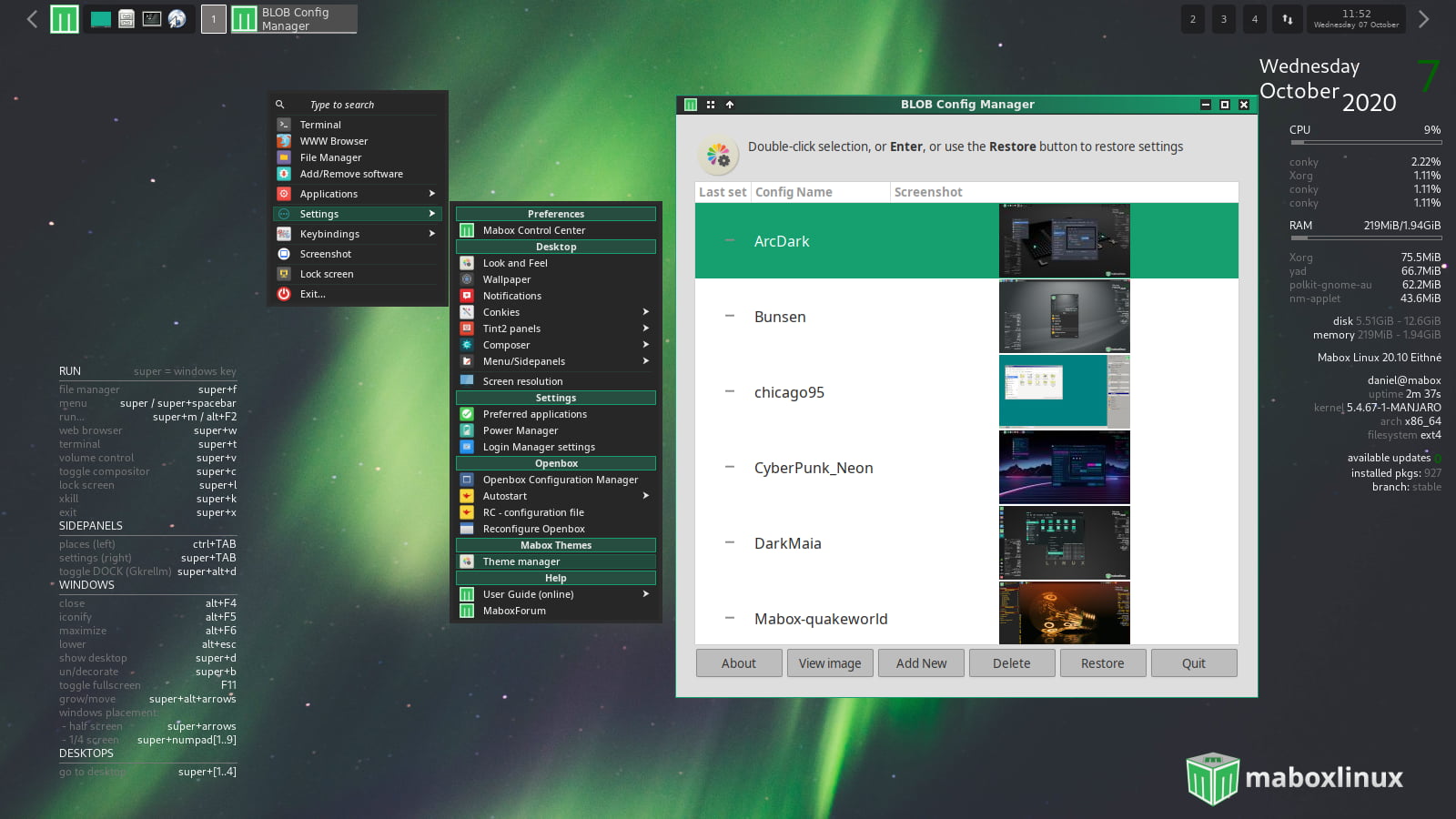 Mabox themes - Mabox Linux notes
