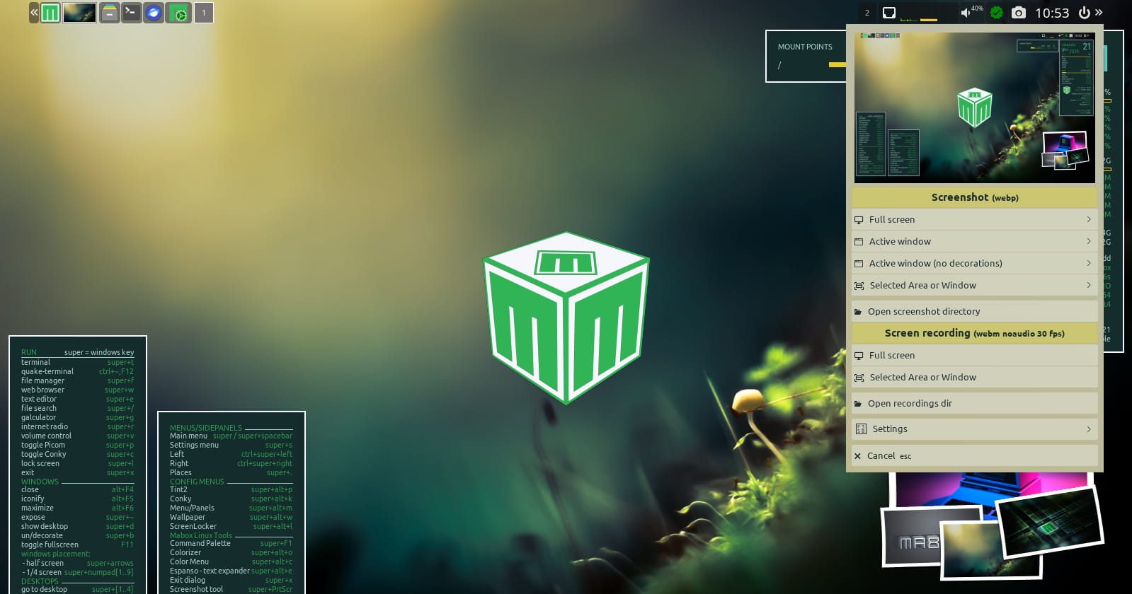 A 5 minutes Intro to Mabox Desktop - Mabox Linux notes